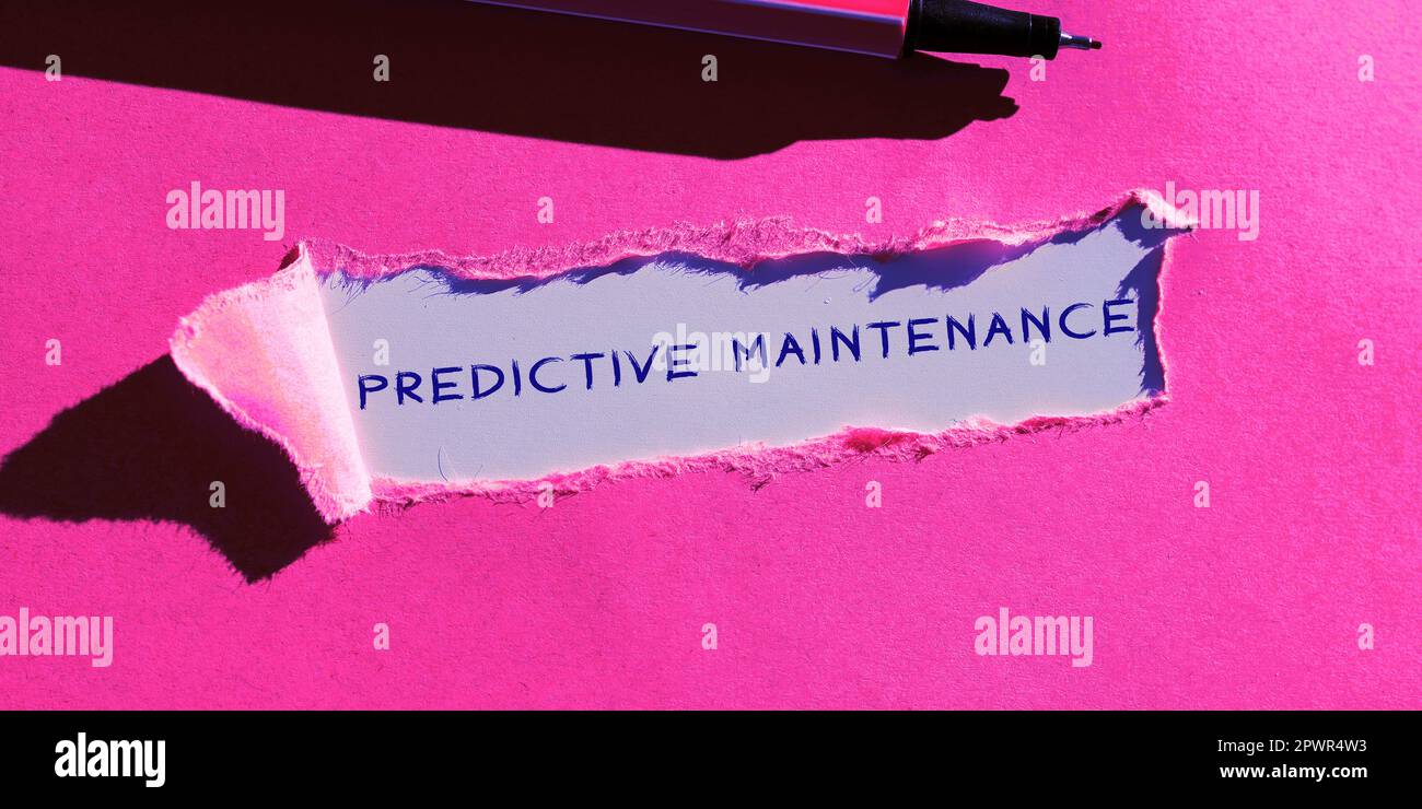 Handwriting text Predictive Maintenance, Concept meaning Predict when ...