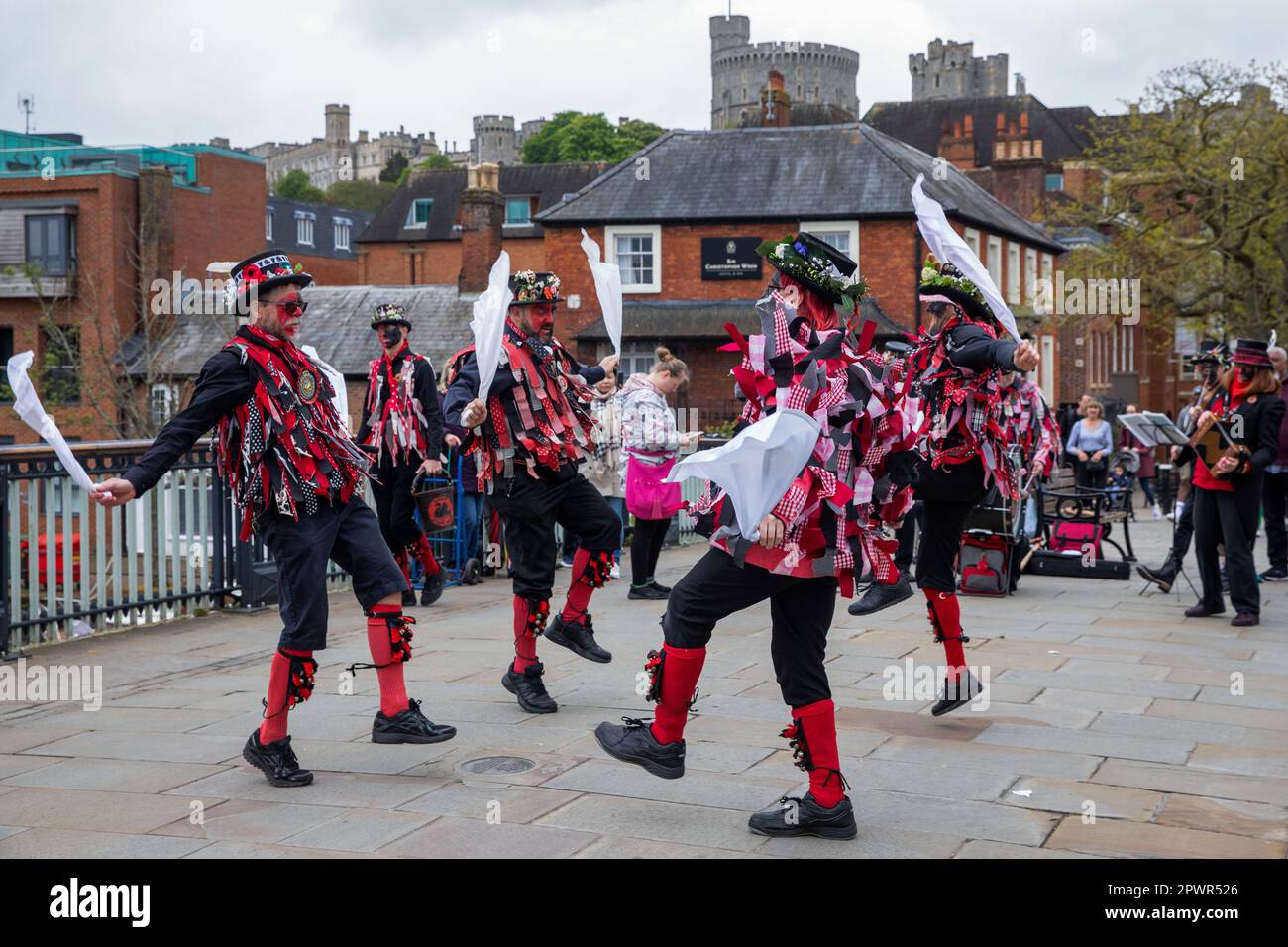 Windsor, UK. 1st May, 2023. Morris dancers from Datchet Border Morris ...