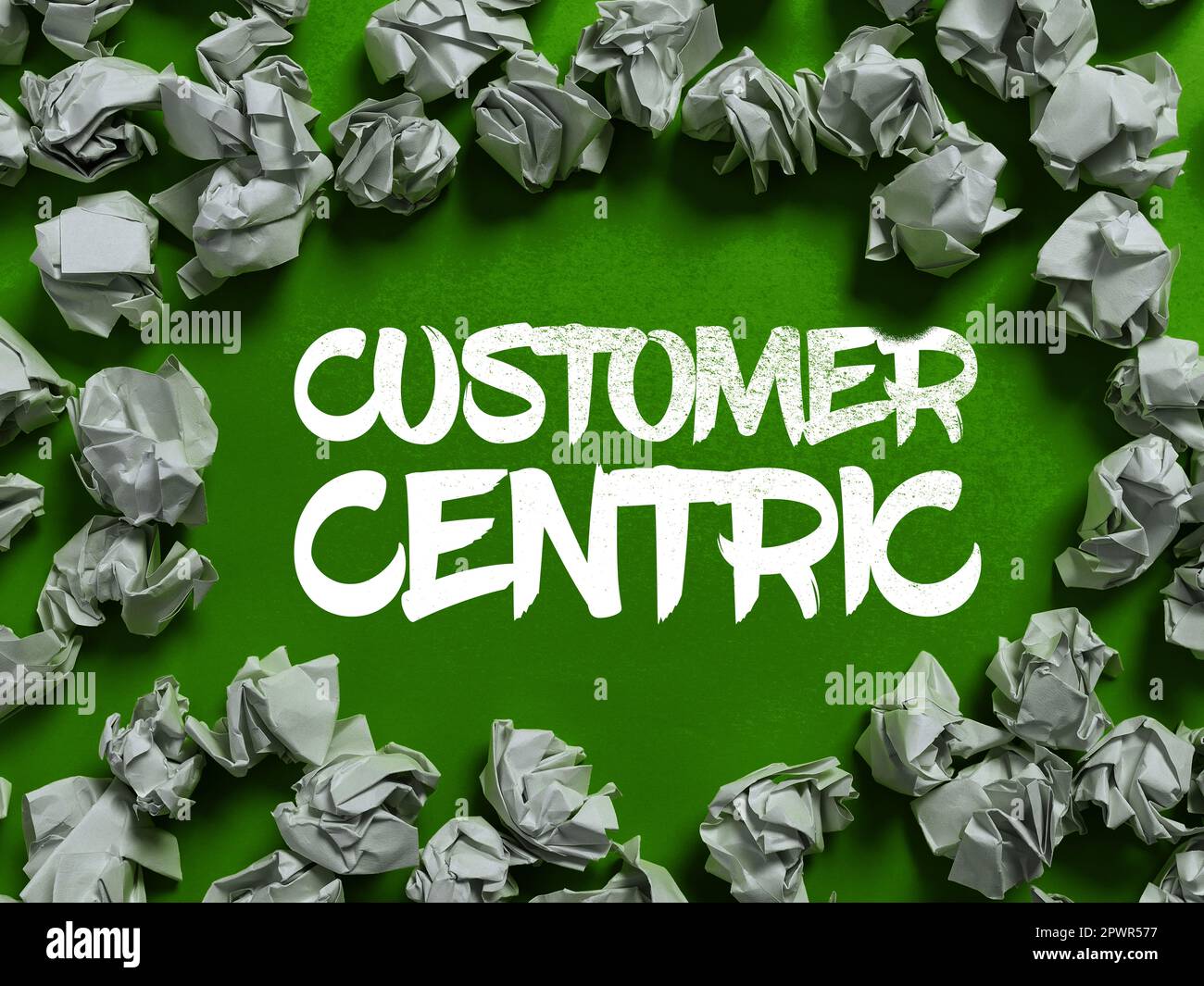 Text Showing Inspiration Customer Centric Internet Concept Process Of