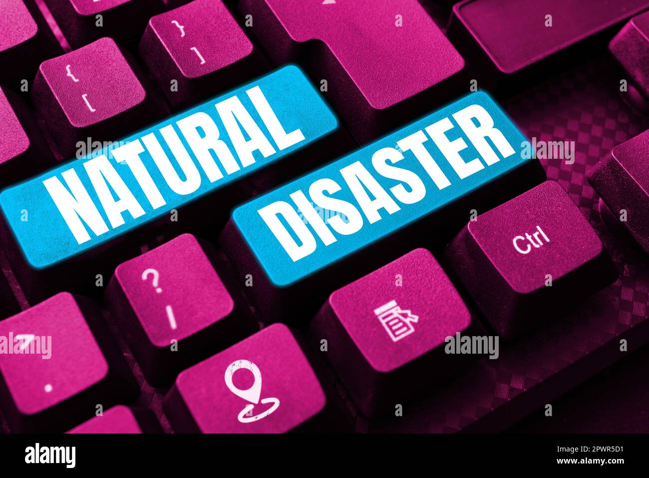 Writing displaying text Natural Disaster, Word for occurring in the ...