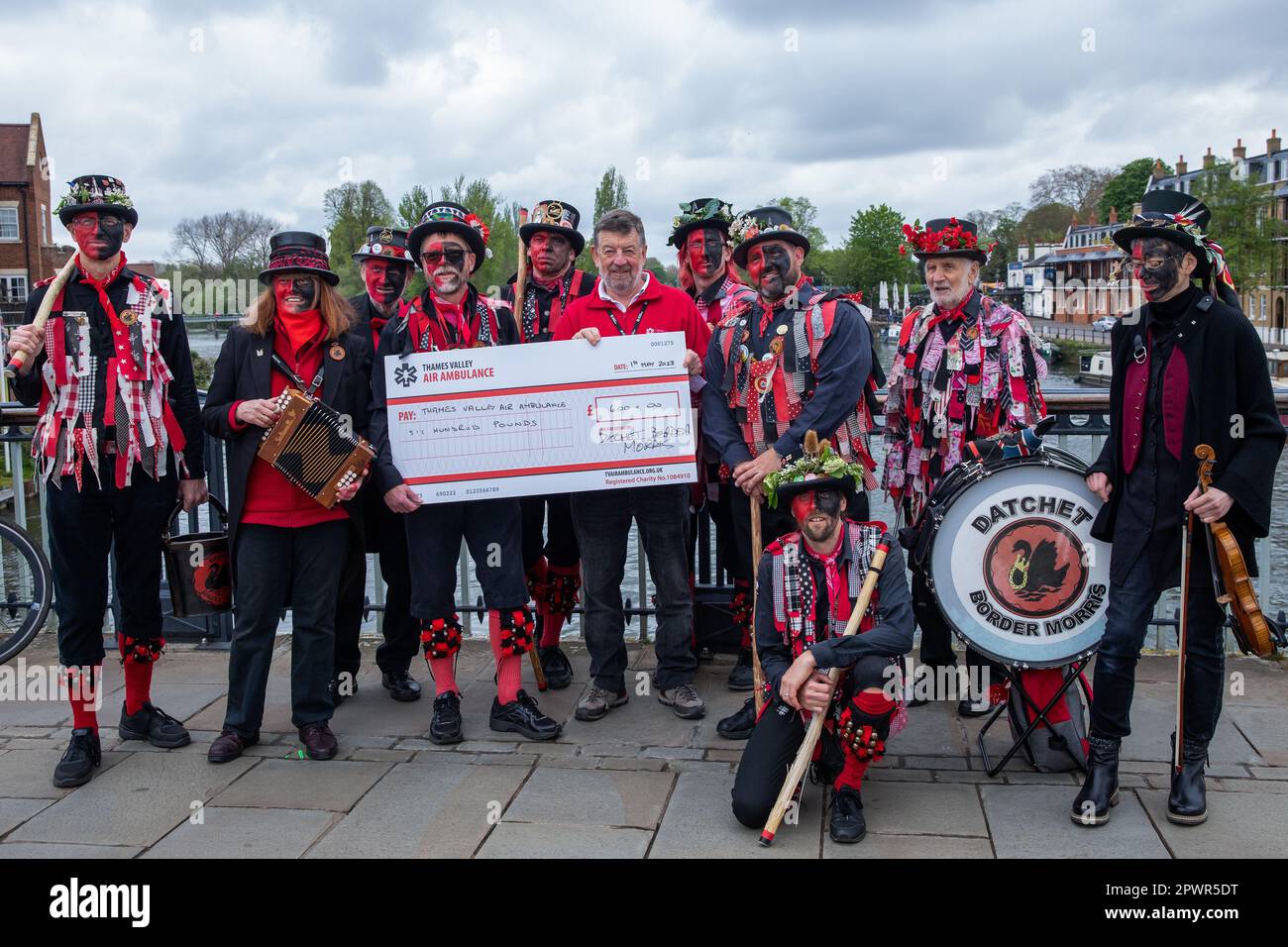 Windsor, UK. 1st May, 2023. Morris dancers from Datchet Border Morris ...