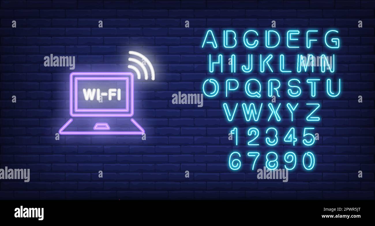 Laptop wifi hotspot Stock Vector Images - Alamy