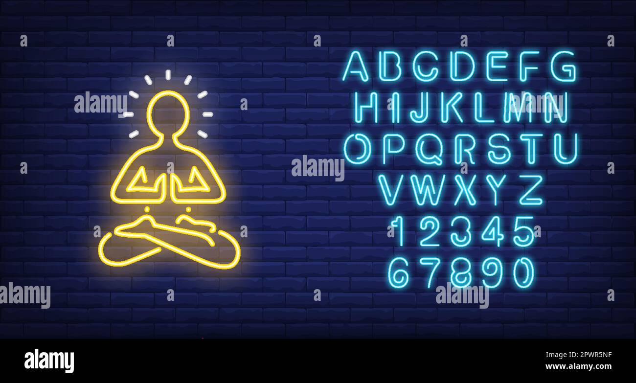 Person meditating silhouette Stock Vector Images - Alamy