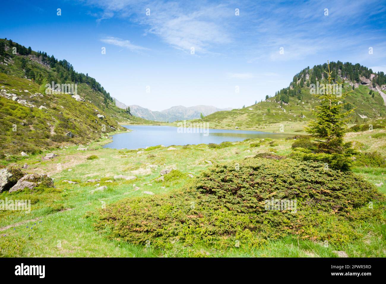 Lagorai mountain range landscape, italian Alps. Summer mountain ...