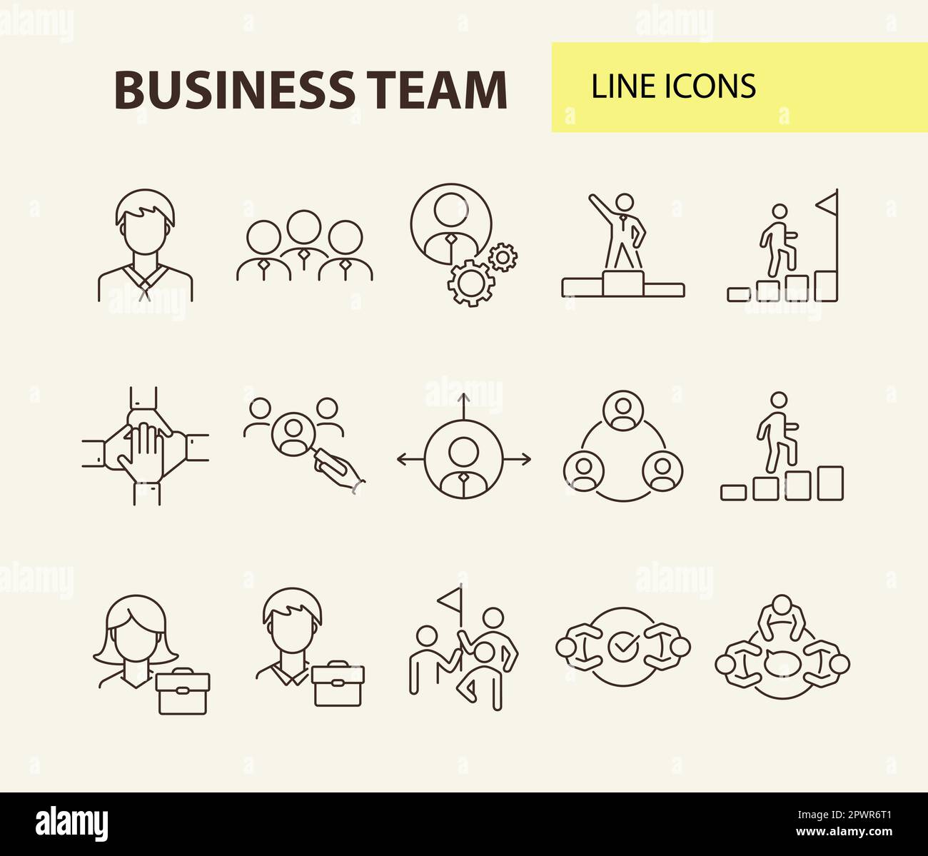 Business team icons Stock Vector Image & Art - Alamy