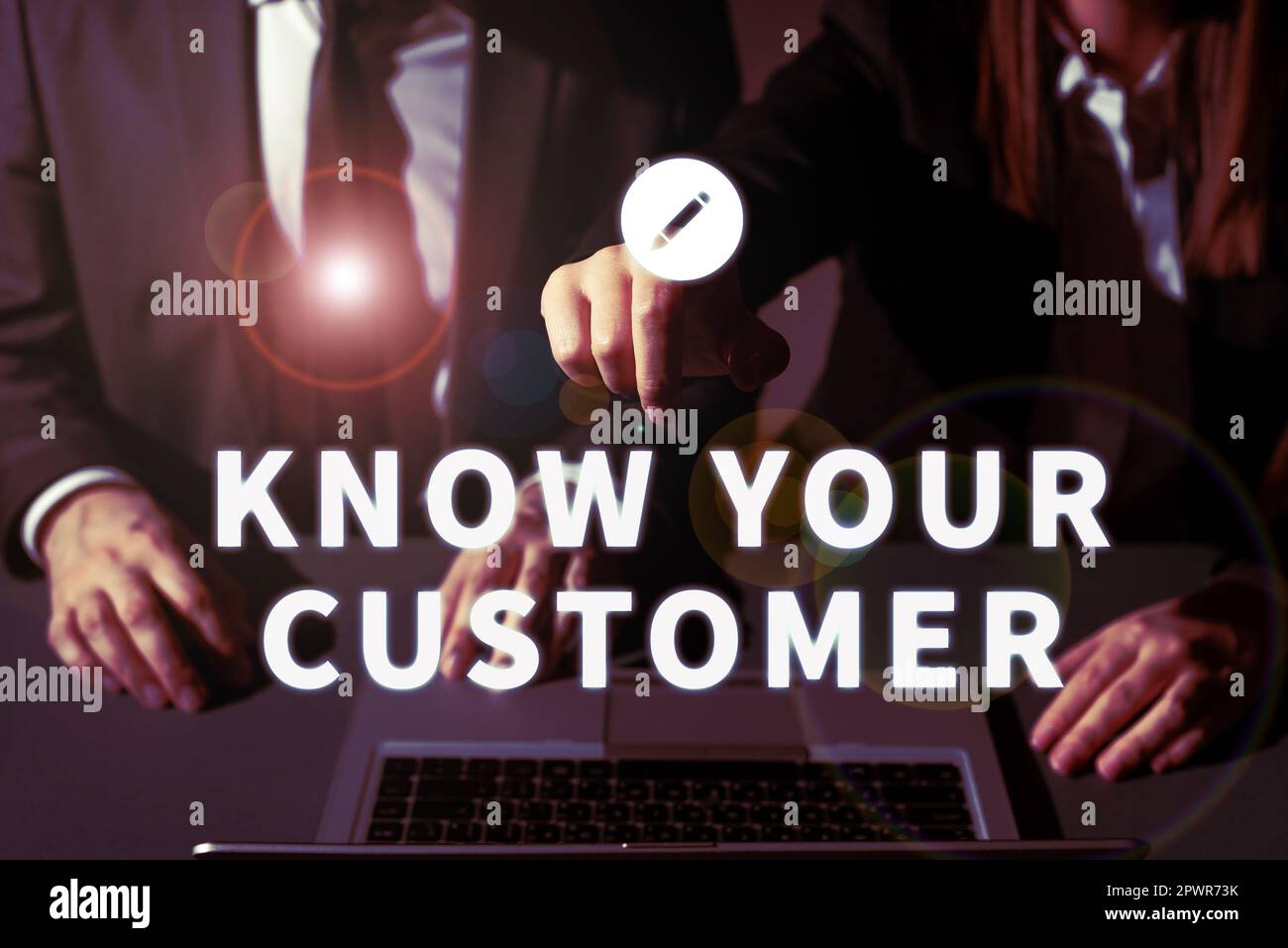 Conceptual display Know Your Customer, Concept meaning Marketing ...