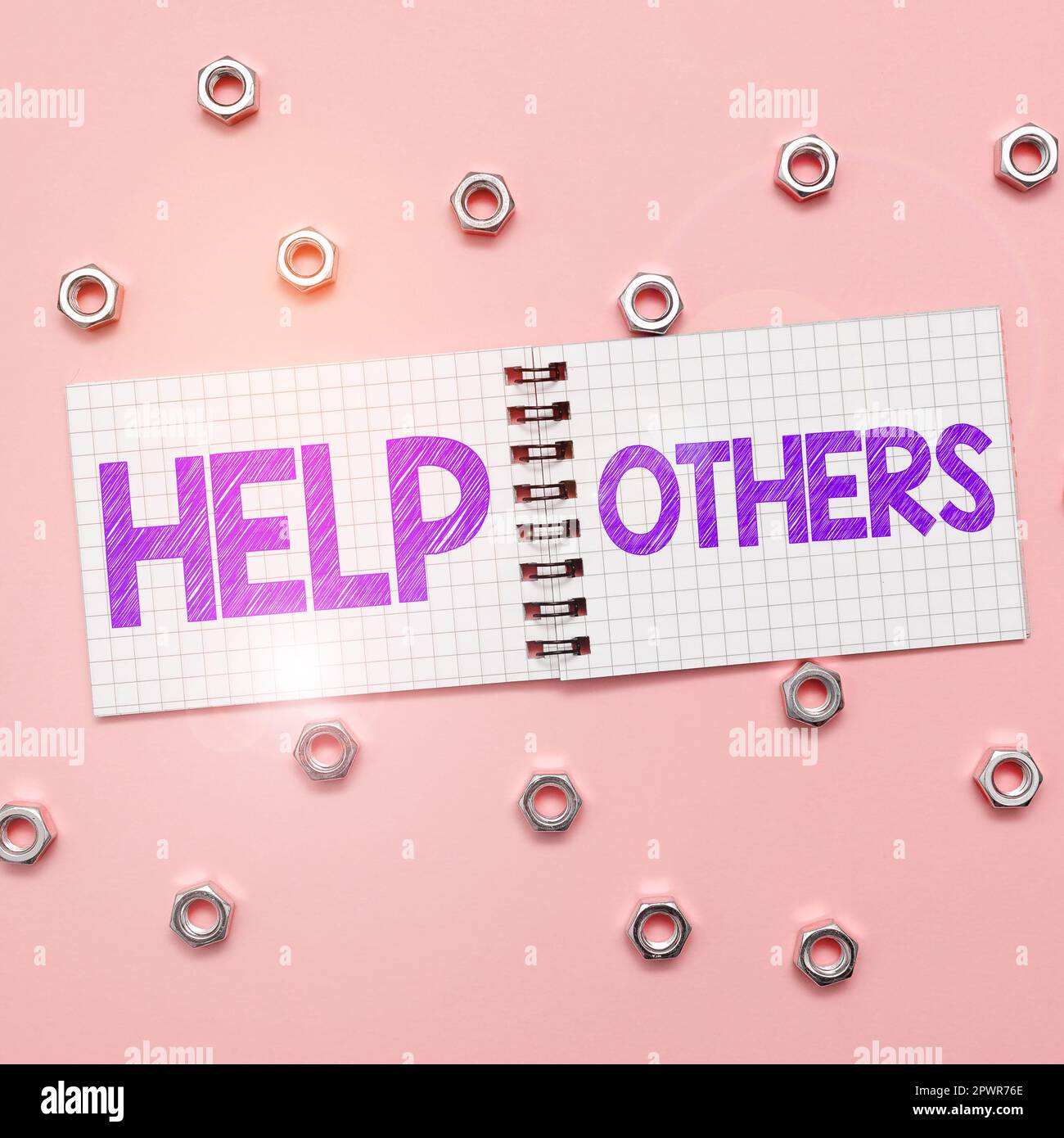 Conceptual display Help Others, Business showcase the action of helping ...