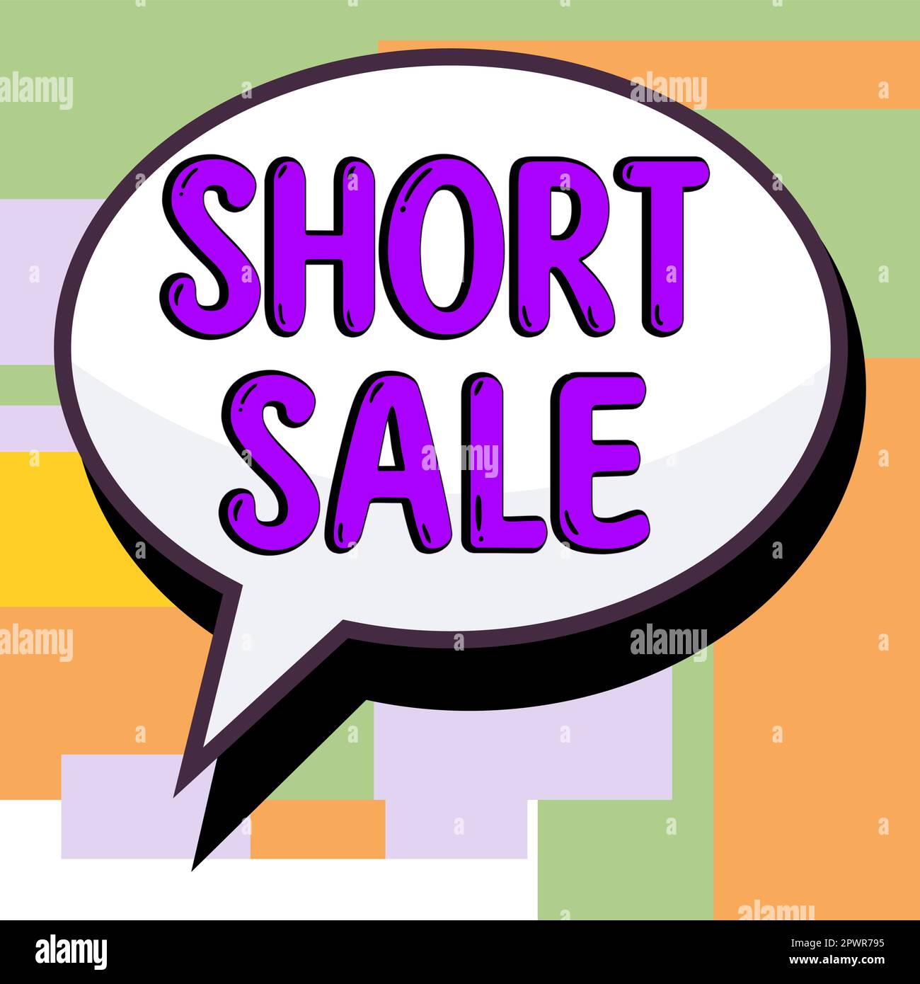 Sign displaying Short Sale, Word Written on Home that is offered at a ...