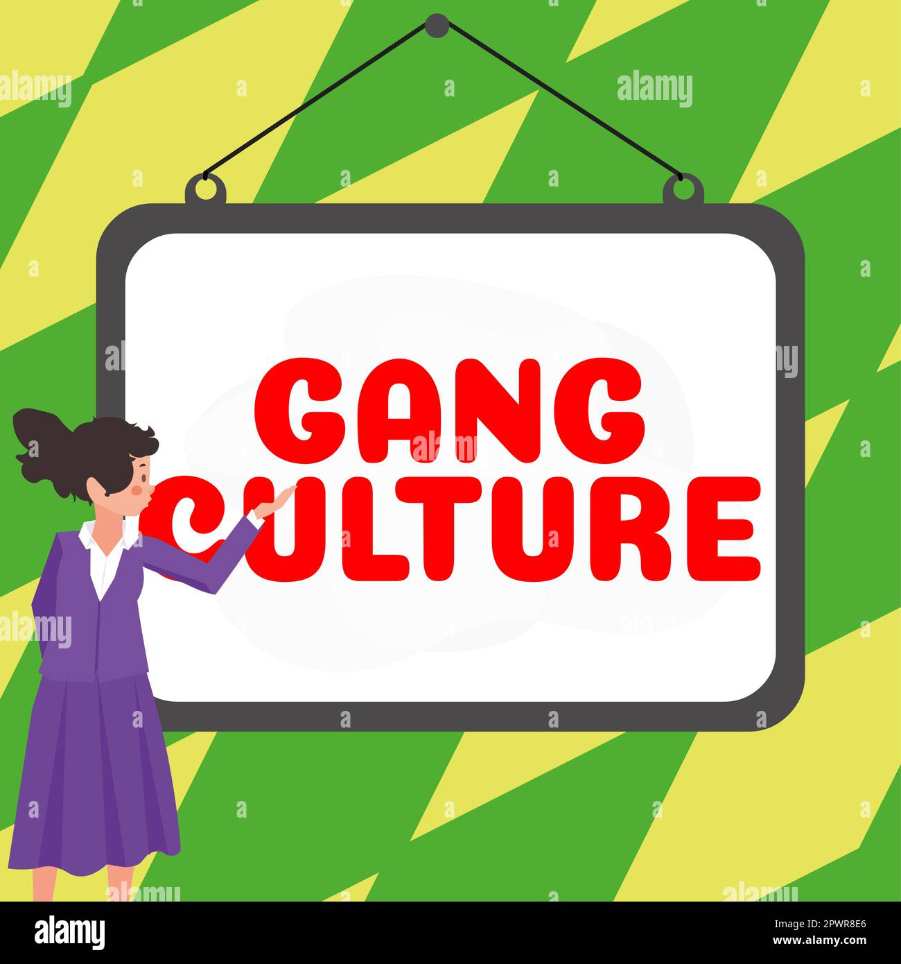 Text sign showing Gang Culture, Business showcase particular ...