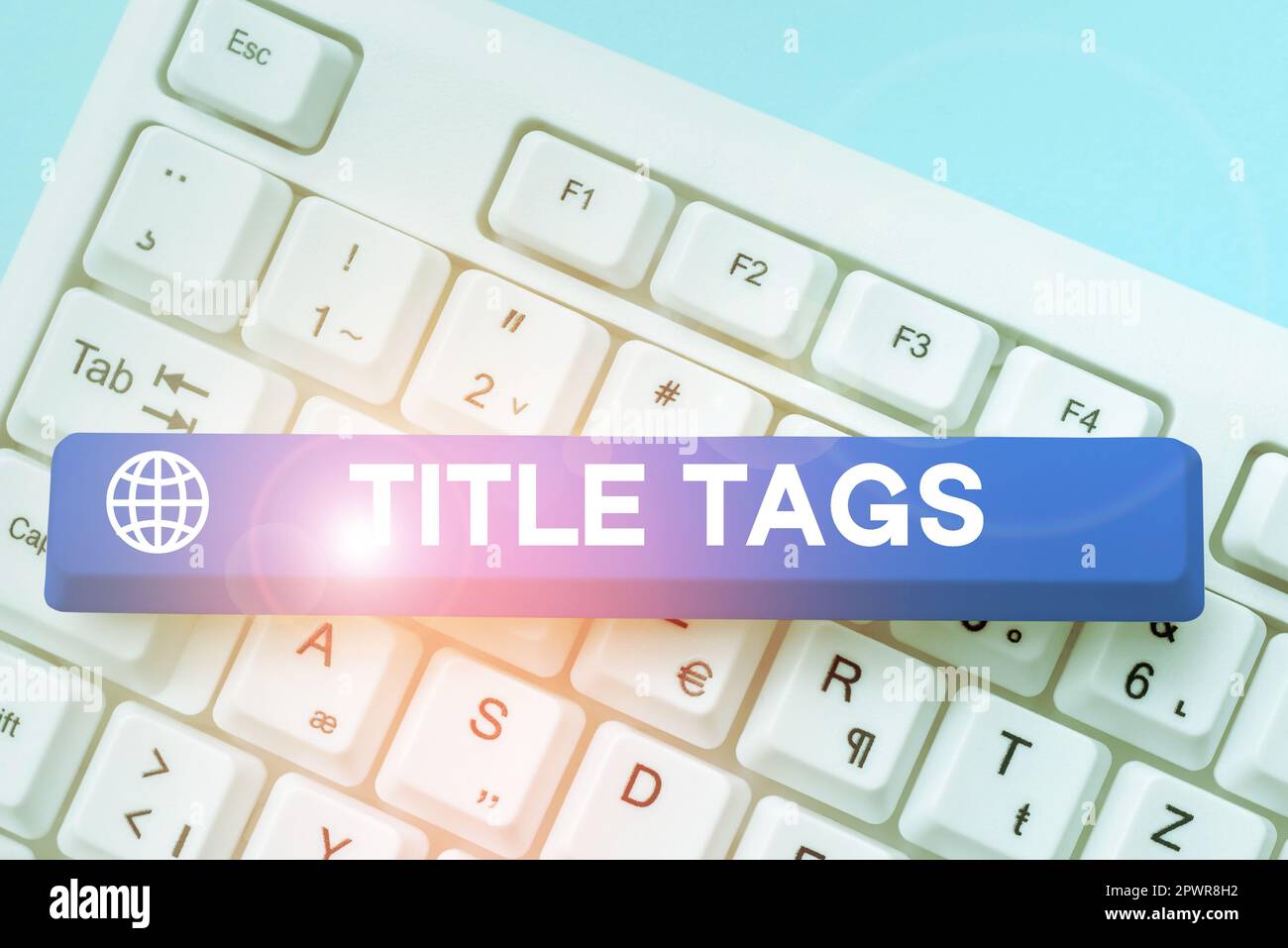 Sign displaying Title Tags, Concept meaning the HTML element that ...