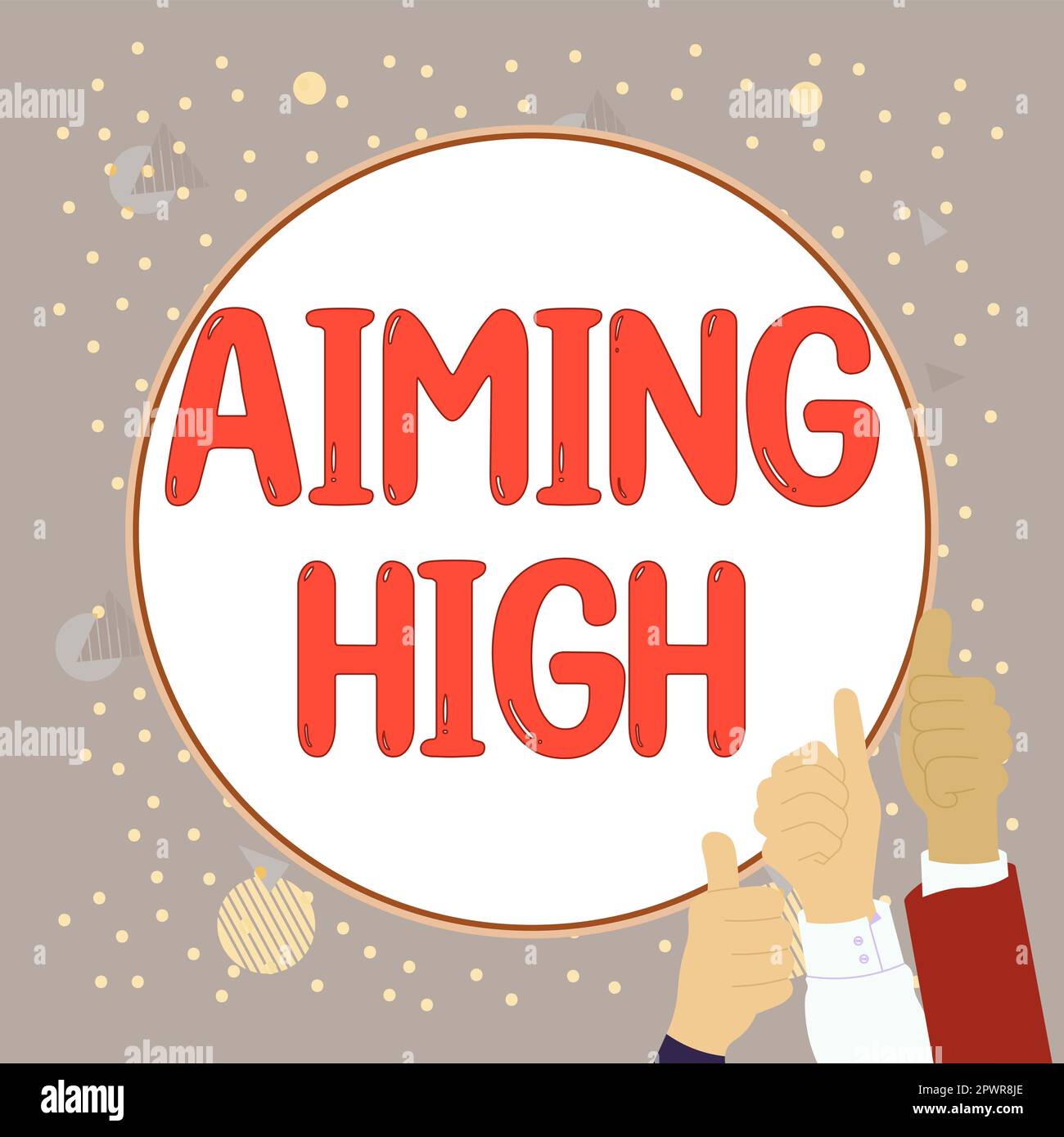 Inspiration showing sign Aiming High, Internet Concept a result that ...