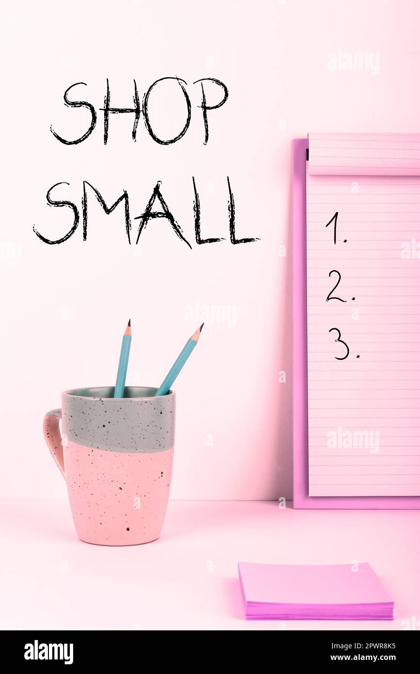 Writing displaying text Shop Small, Business showcase nationwide ...