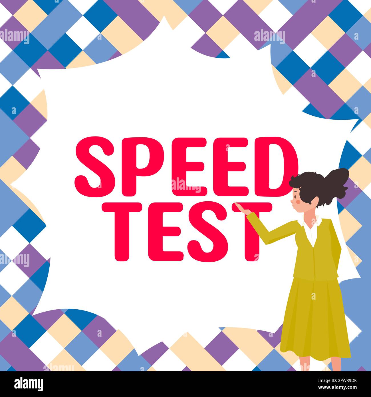 Hand writing sign Speed Test, Word Written on psychological test for ...