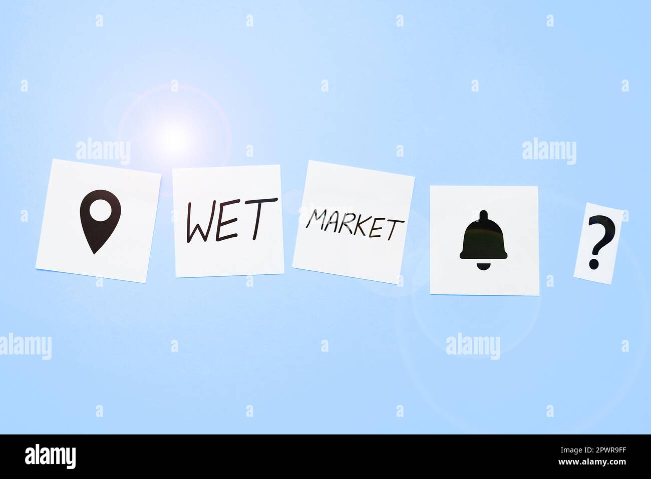 Text sign showing Wet Market, Business showcase market selling fresh ...