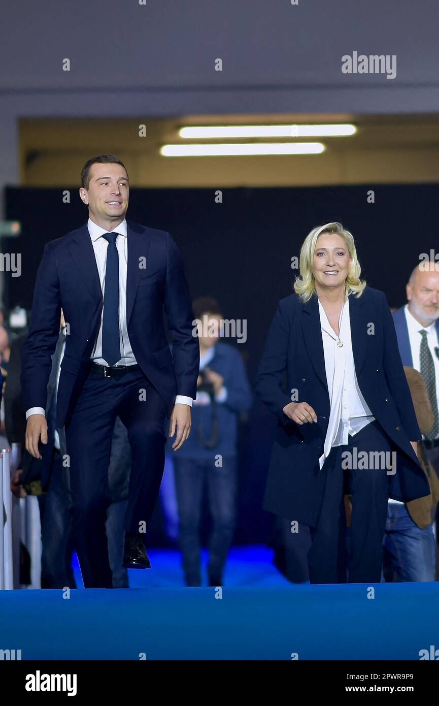 Le Havre, France. 04th Apr, 2023. French far-right Rassemblement ...
