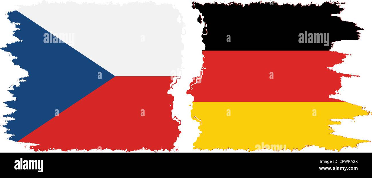 Czech germany two flags Stock Vector Images - Alamy