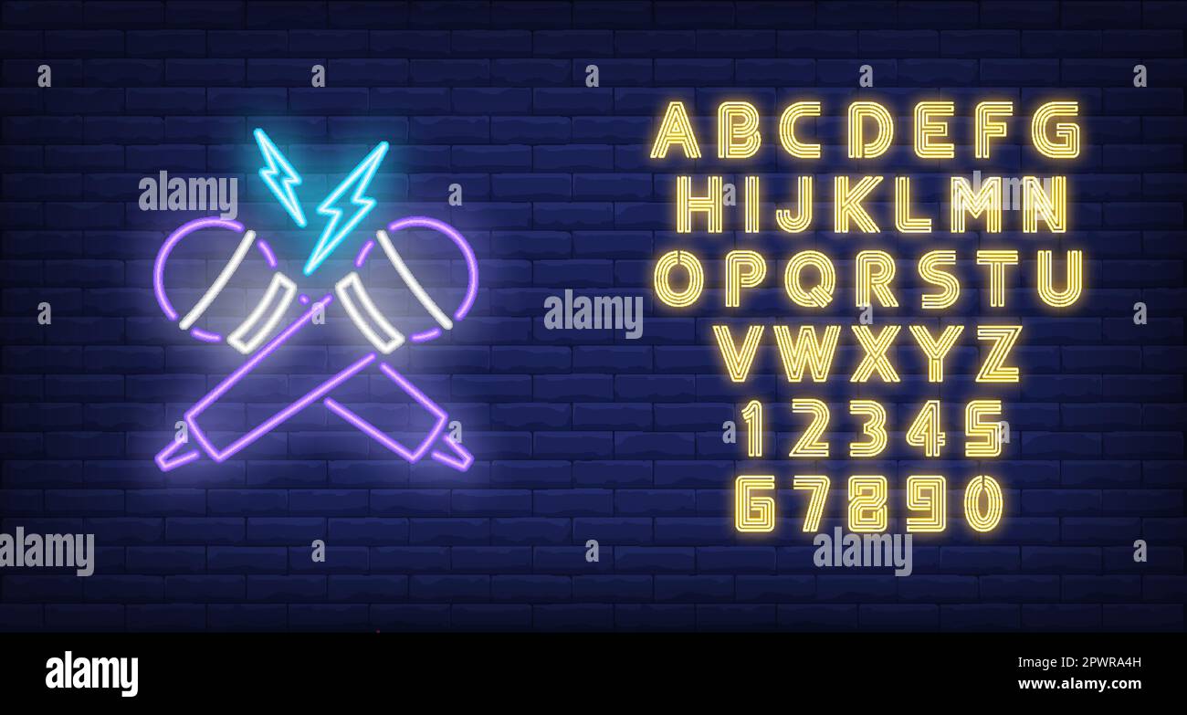 Rap battle neon icon Stock Vector Image & Art - Alamy