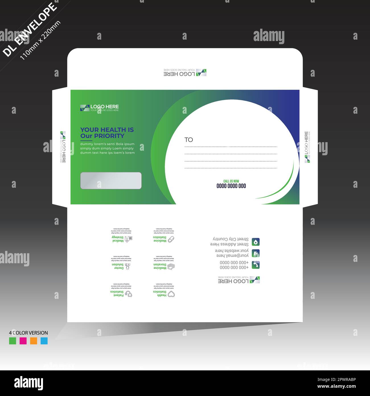 Health vector envelope design for any use Stock Vector Image & Art - Alamy