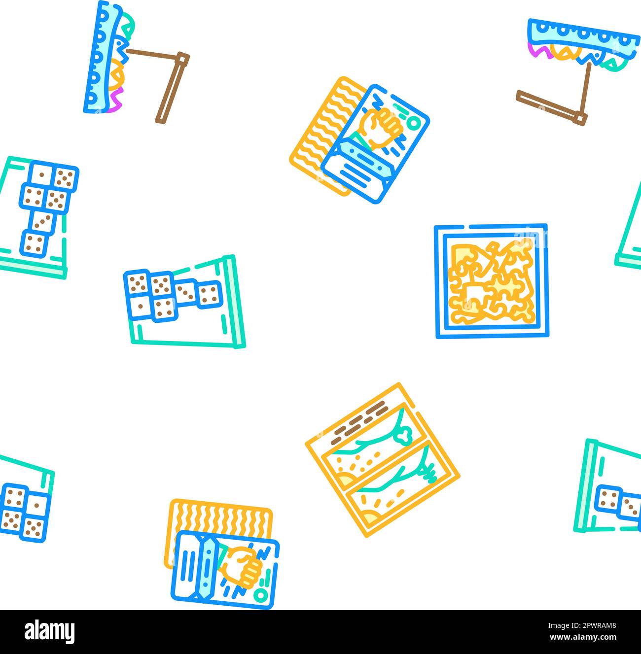 Game Board Table Play Vector Seamless Pattern Thin Line Illustration Stock Vector Image And Art