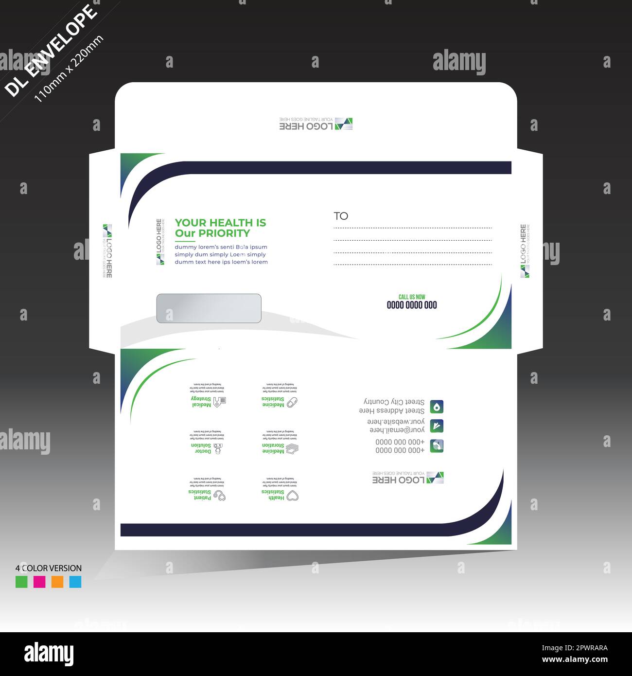 Health vector envelope design for any use Stock Vector Image & Art - Alamy