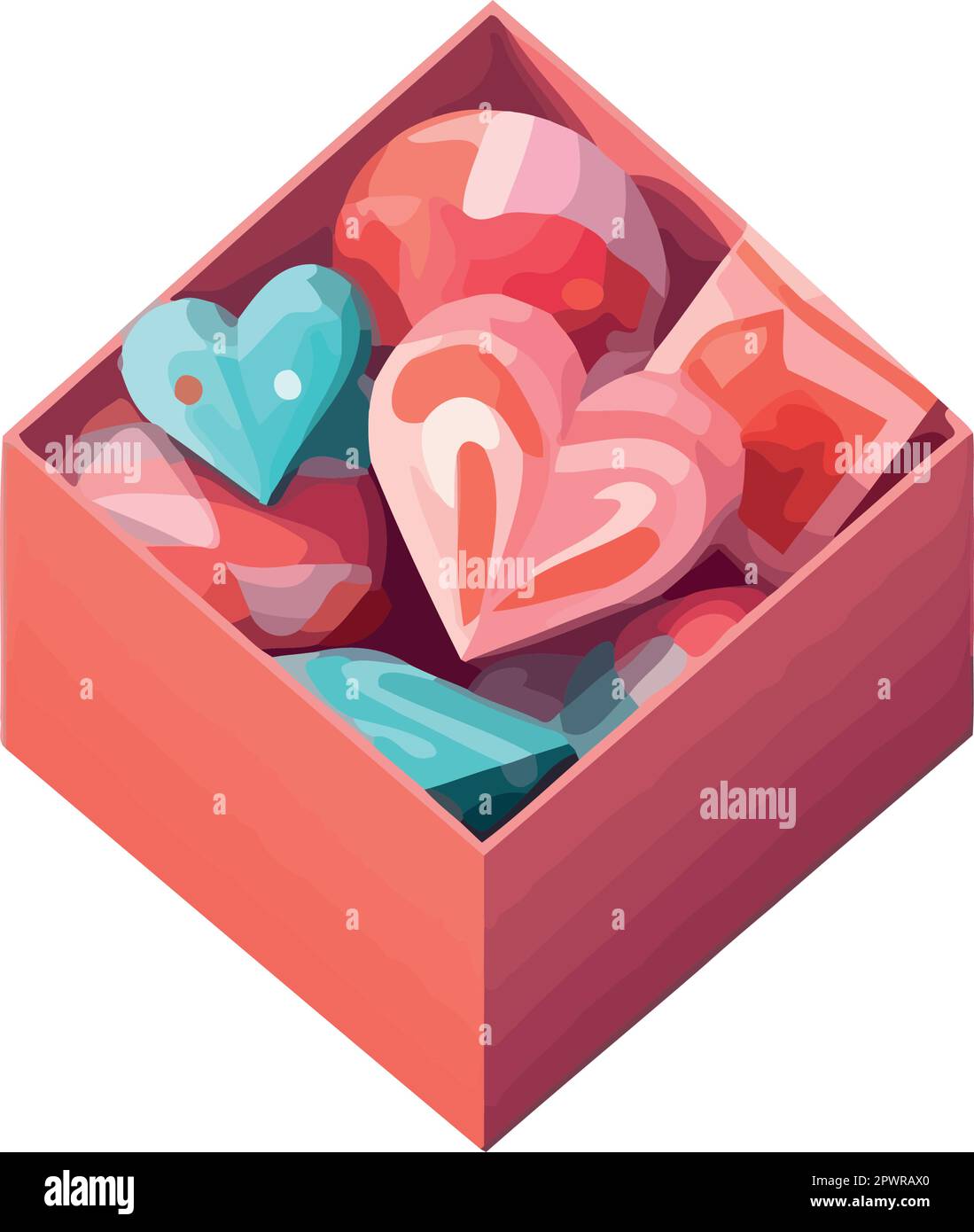 Box shaped container Stock Vector Images - Alamy