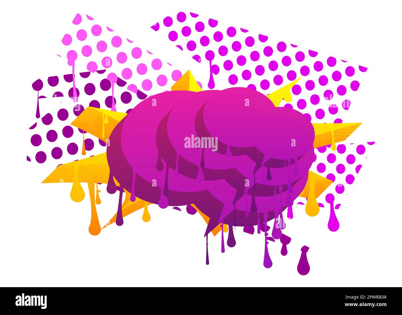 Abstract purple pink graffiti speech Stock Vector Images - Alamy