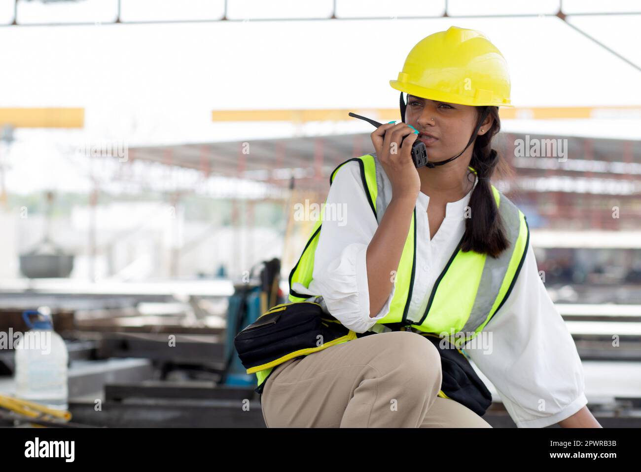 Image Woman Construction Site Manager