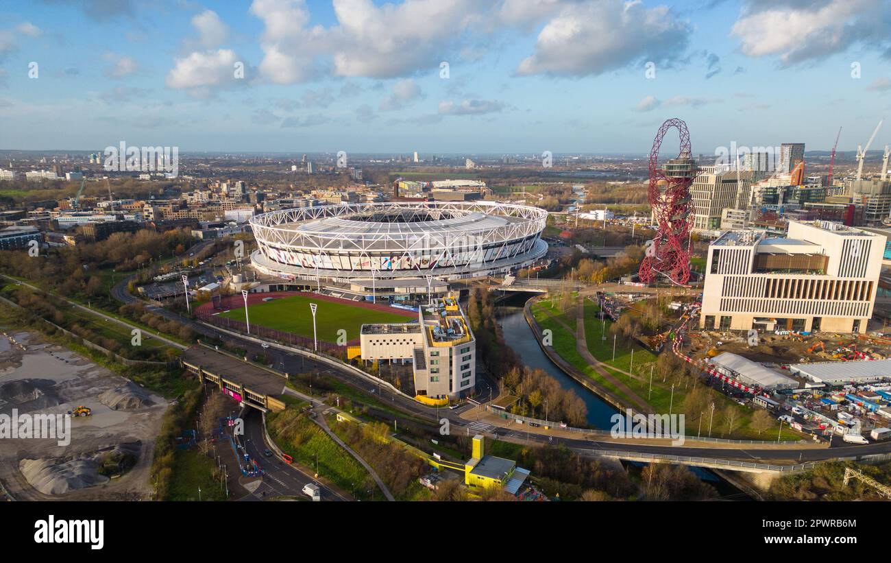Aerial view of queen elizabeth stadium hi-res stock photography and ...