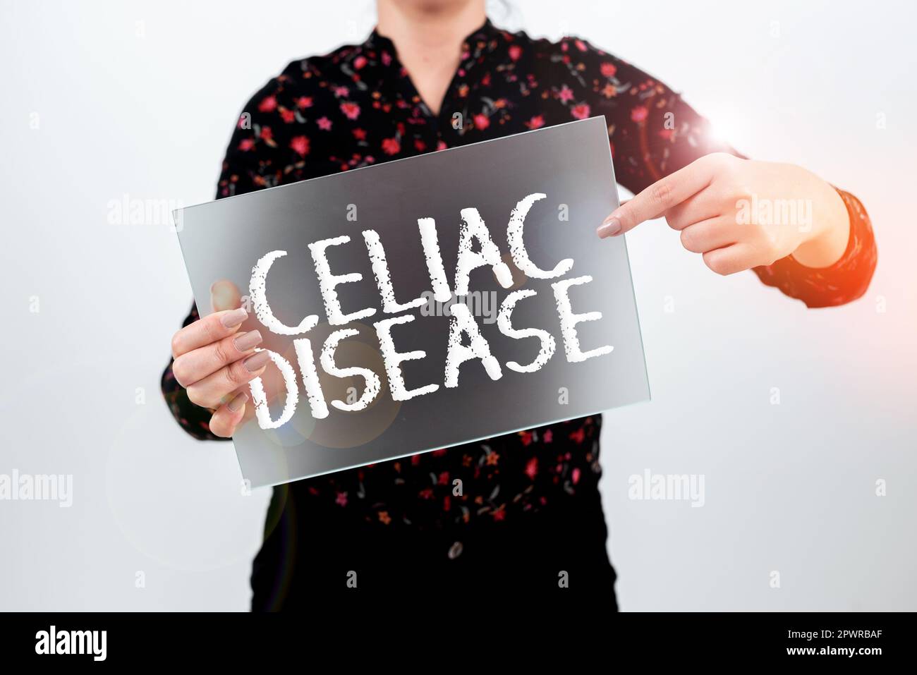 Text sign showing Celiac Disease, Business approach Small intestine is ...