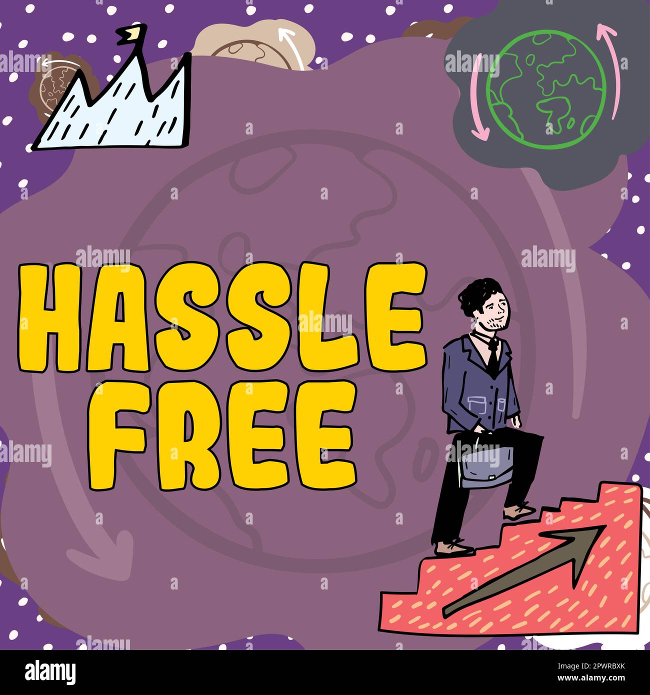 Inspiration showing sign Hassle Free, Word for Without having a ...