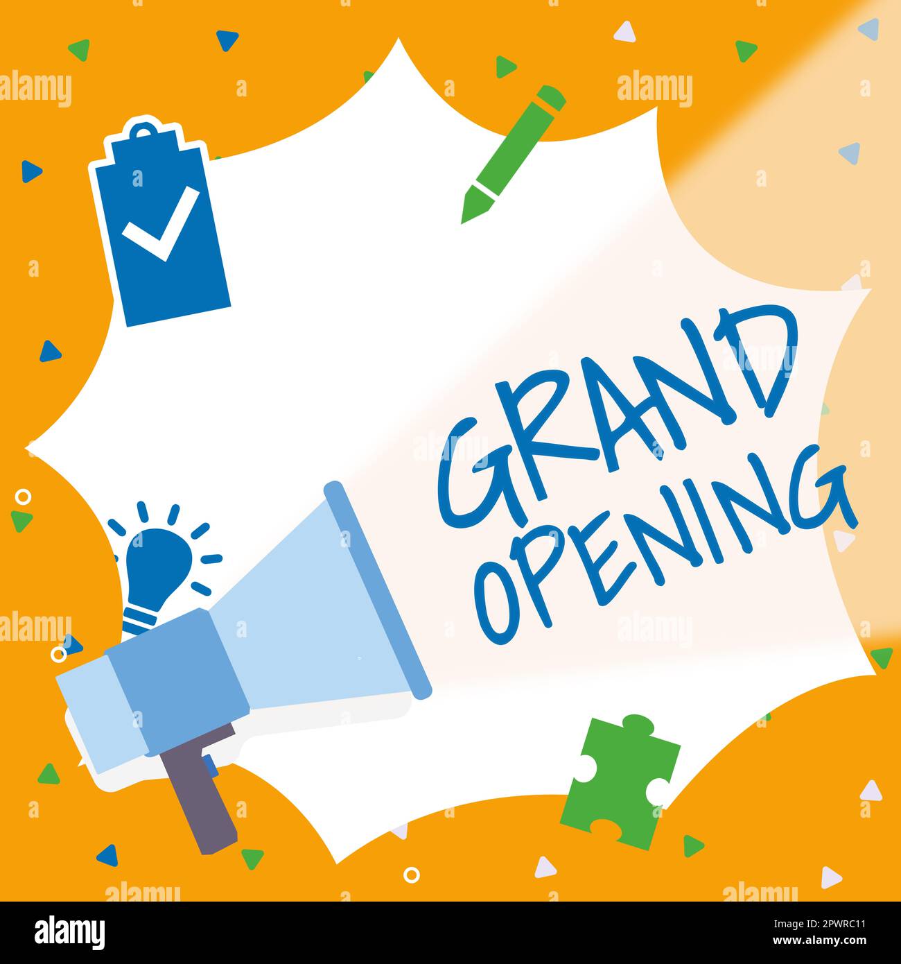 Text showing inspiration Grand Opening, Word for Ribbon Cutting New ...