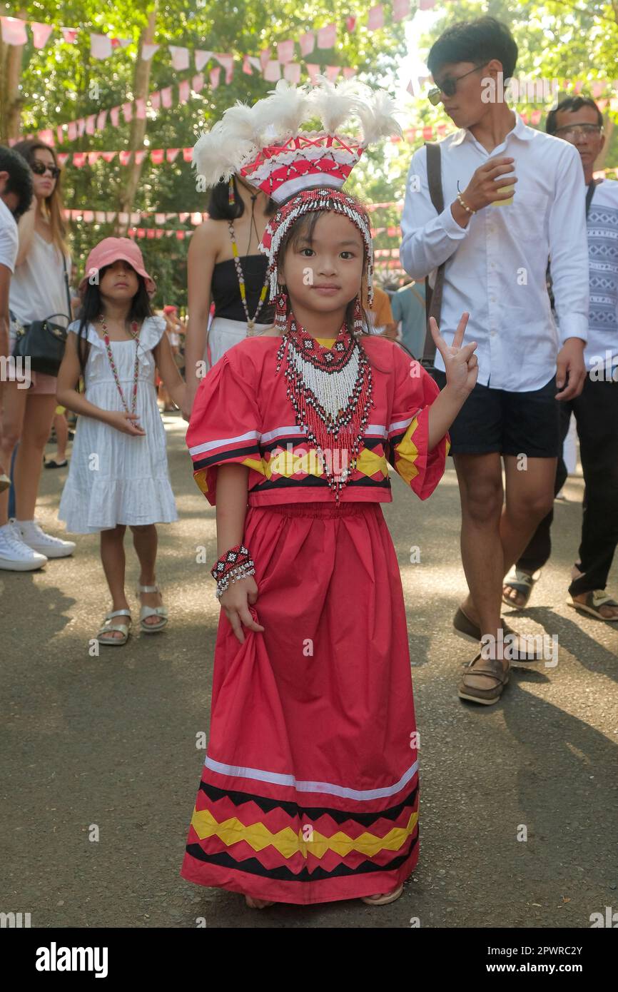 Malaybalay City, Philippines - young girl in ethnic Talaandig tribal ...