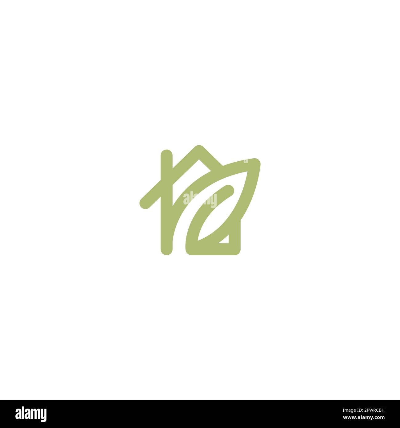 Home with leaves Cut Out Stock Images & Pictures - Alamy