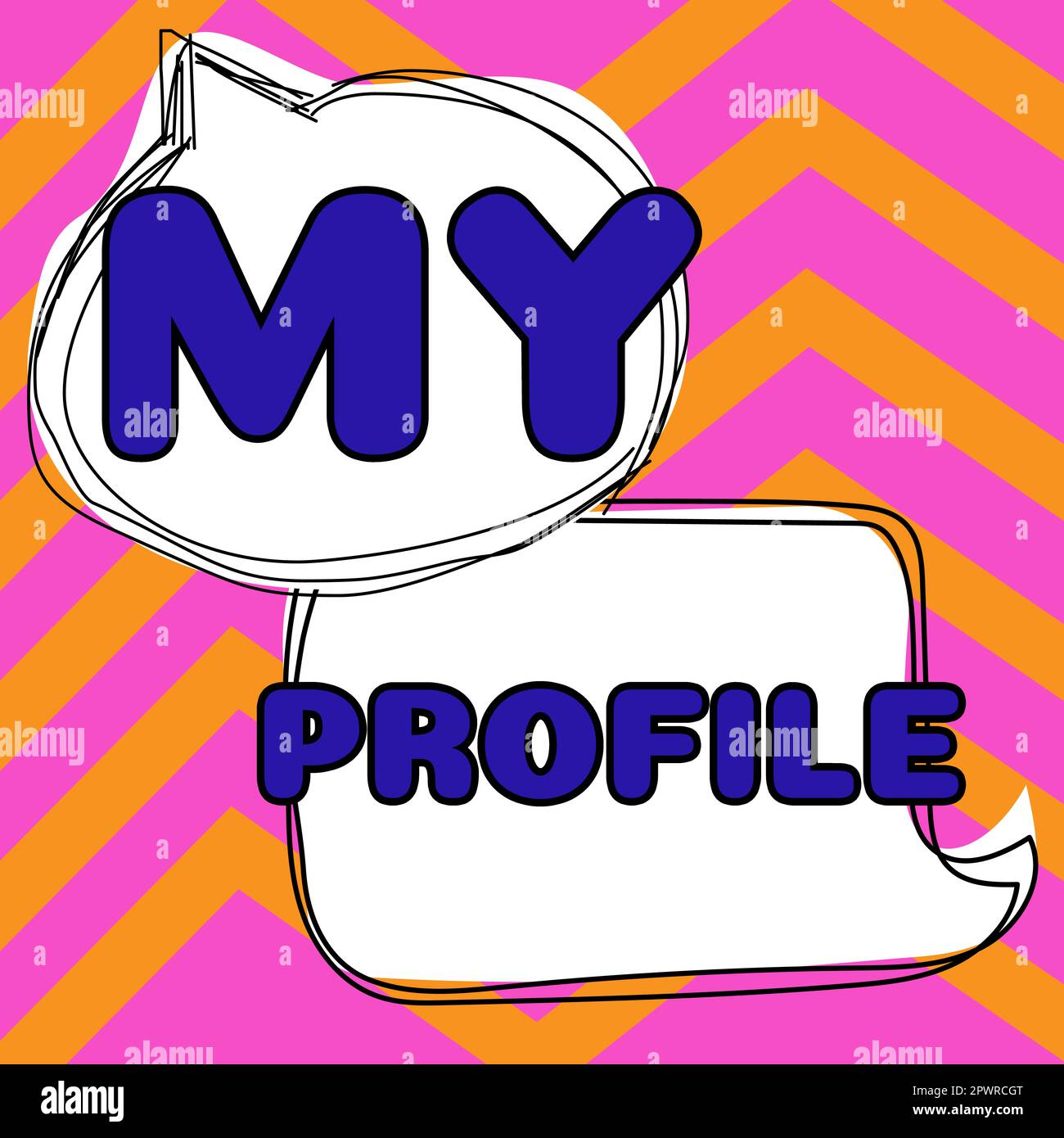 Hand writing sign My Profile, Conceptual photo record of your personal ...