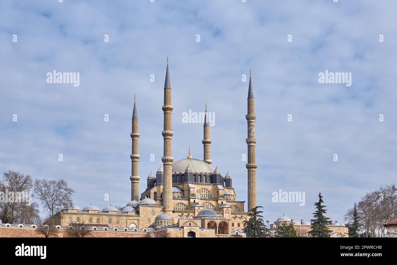 Turkiye, Edirne, Selimiye Mosque. The UNESCO World Heritage Site Of The ...