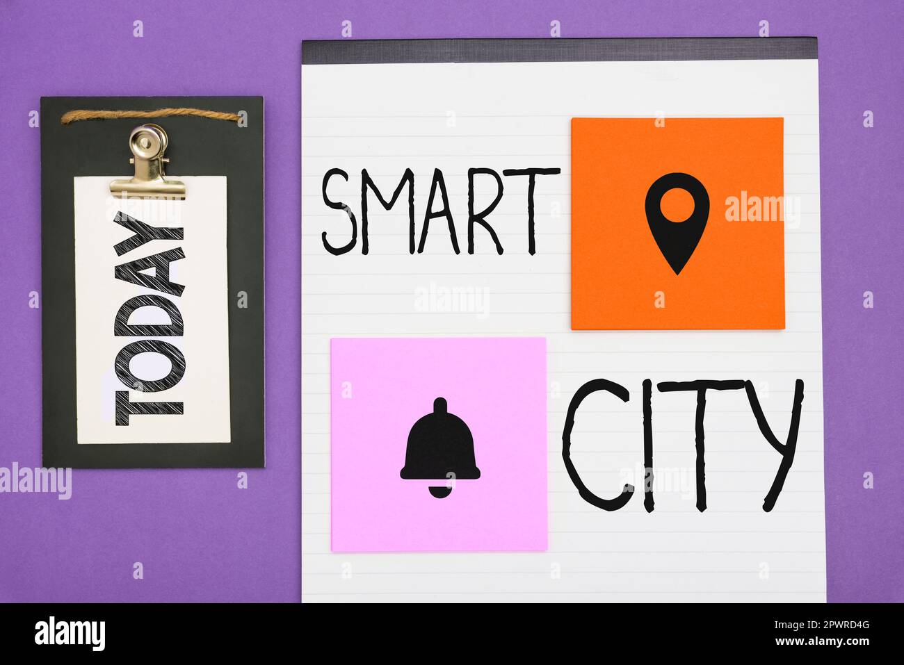 Text showing inspiration Smart City, Concept meaning urban area that ...