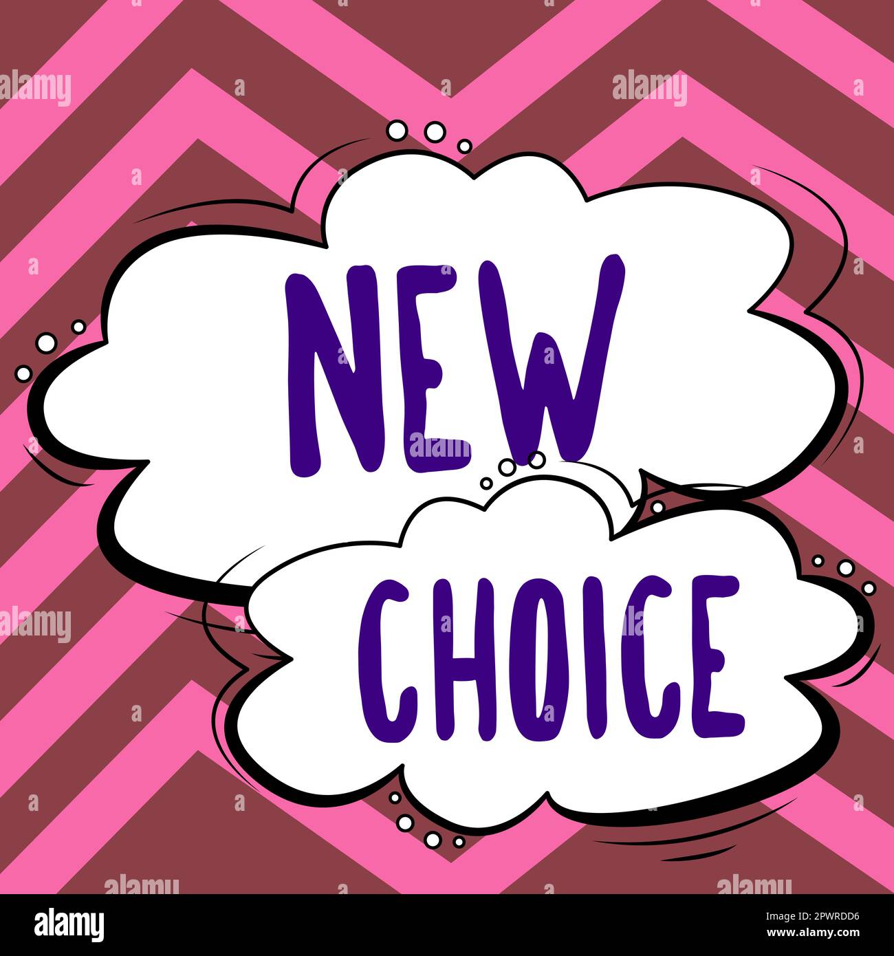 Text sign showing New Choice, Concept meaning having lot of options and ...