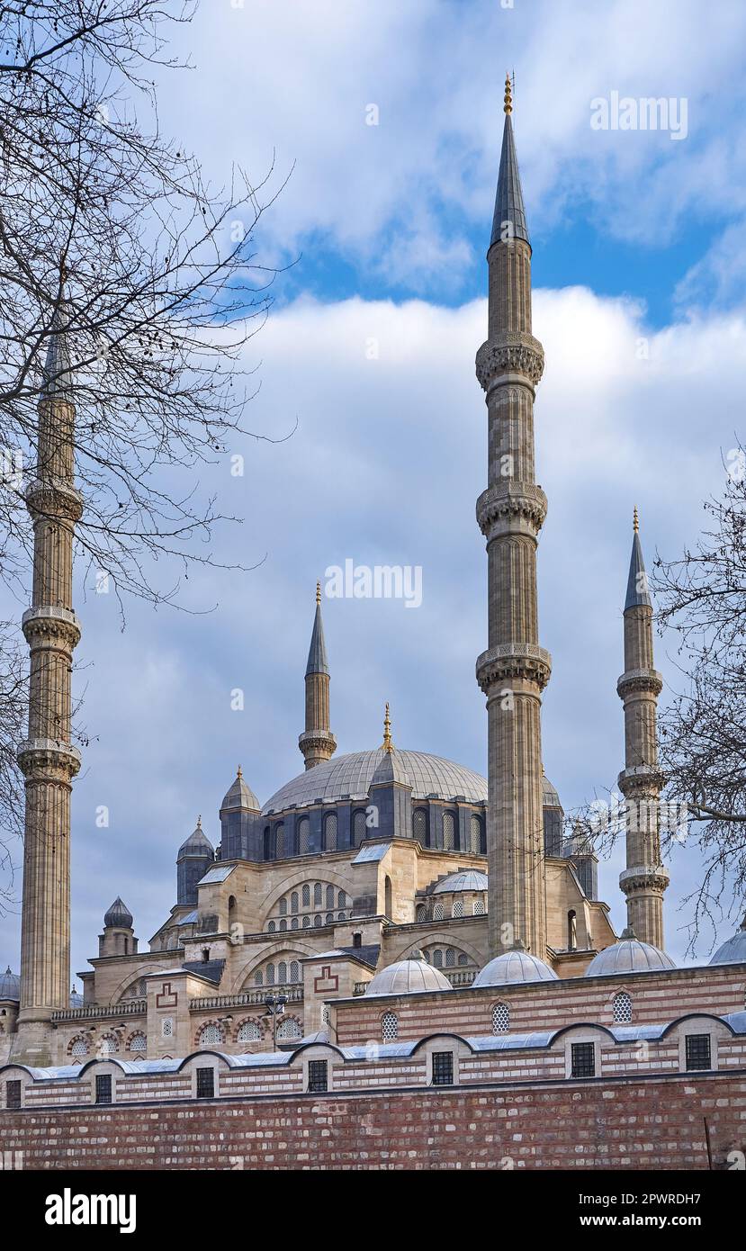 Turkiye, Edirne, Selimiye Mosque. The UNESCO World Heritage Site Of The ...