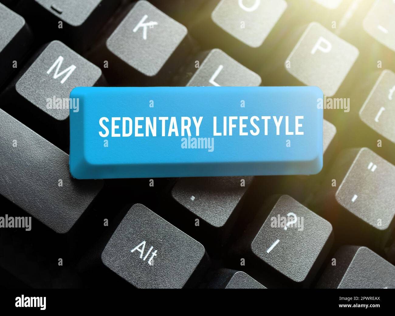 Text sign showing Sedentary Lifestyle, Internet Concept ways and means ...