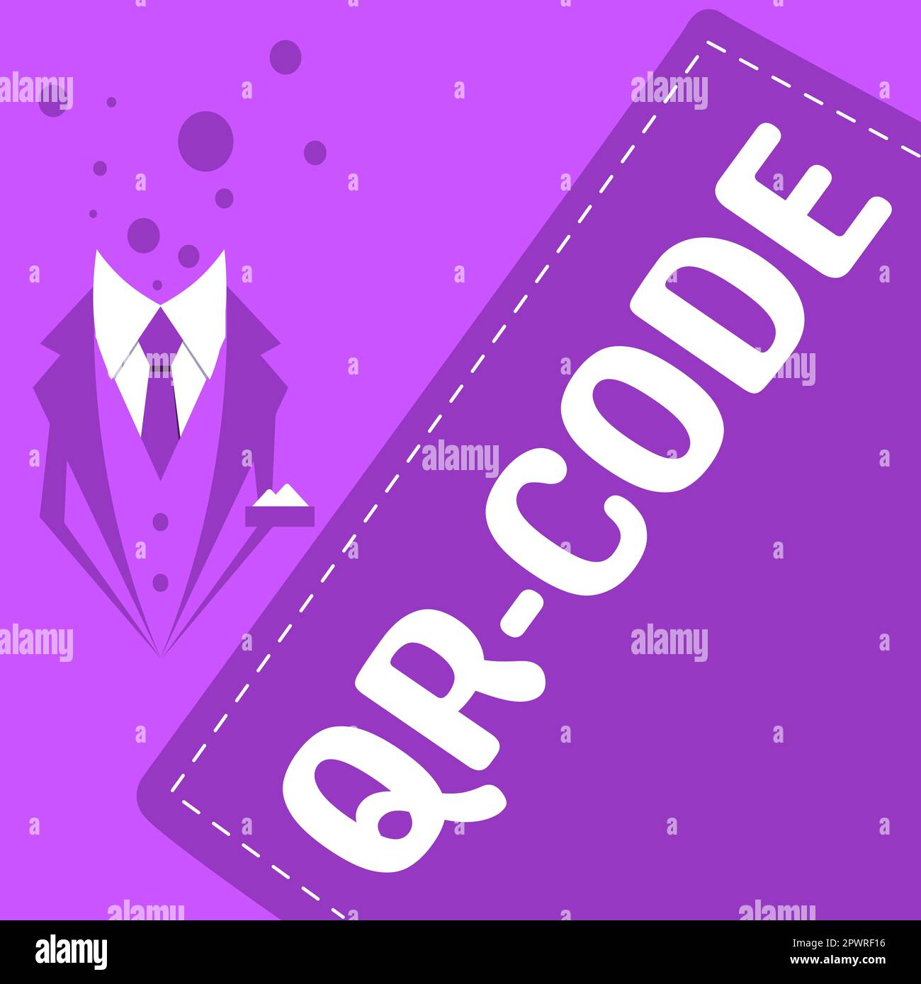 Conceptual display Qr Code, Conceptual photo the trademark for a type ...