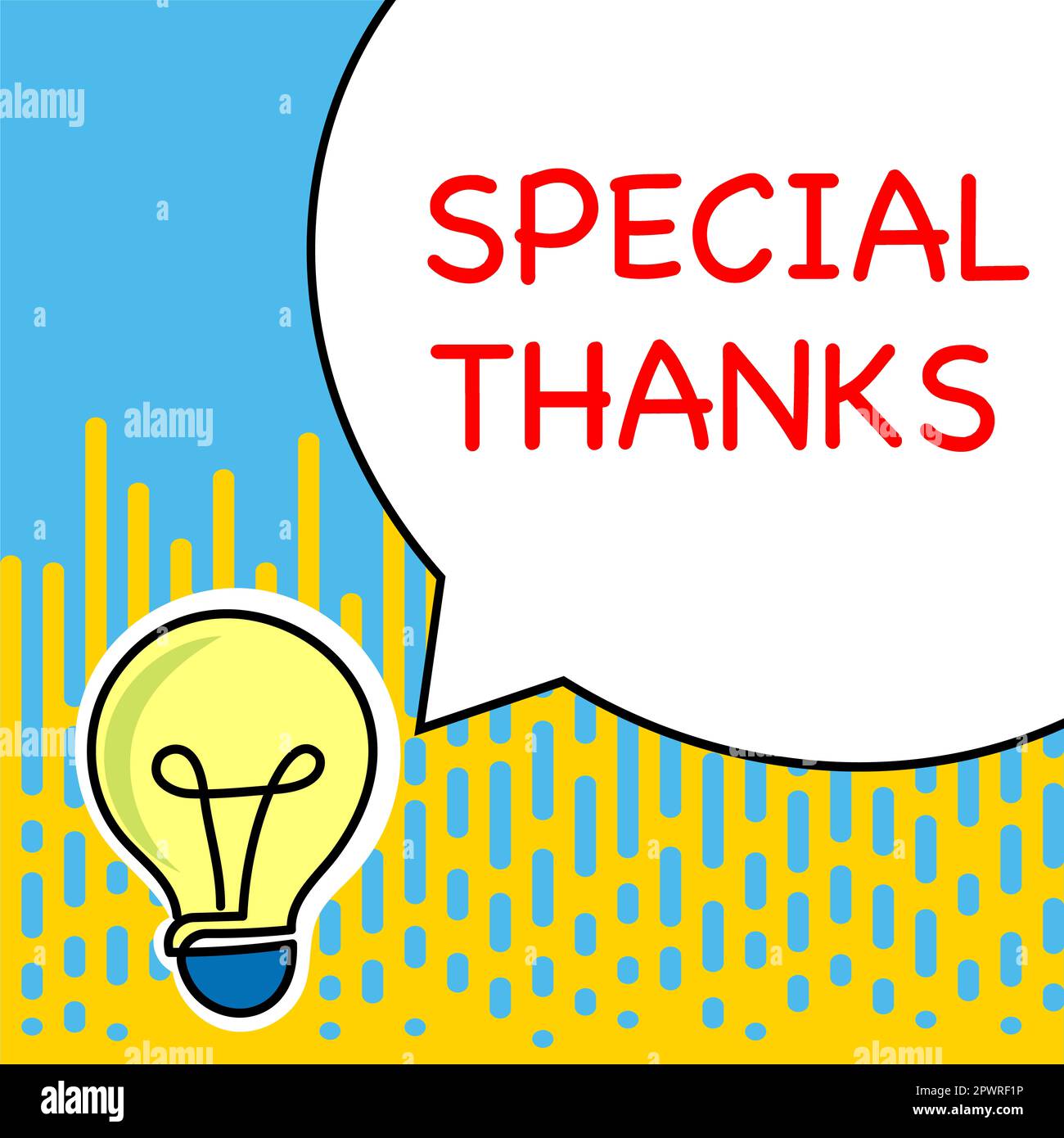 Hand writing sign Special Thanks, Concept meaning expression of ...