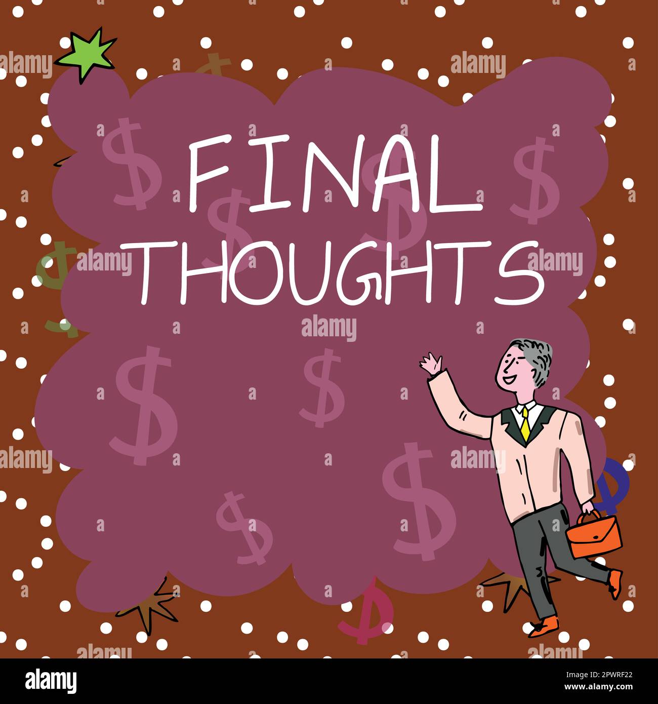 Text caption presenting Final Thoughts, Word for Conclusion Last ...