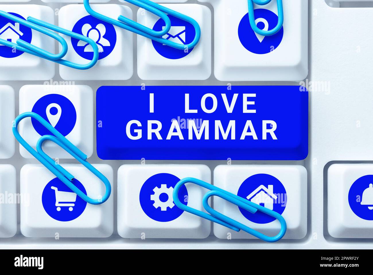 Sign displaying I Love Grammar, Business idea act of admiring system ...