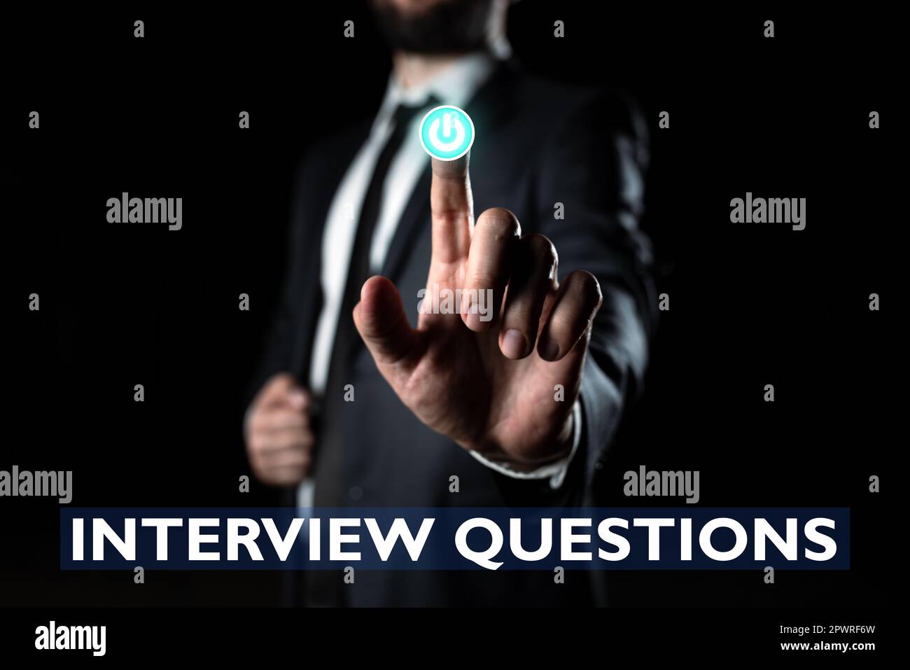 Text caption presenting Interview Questions, Business approach Typical ...