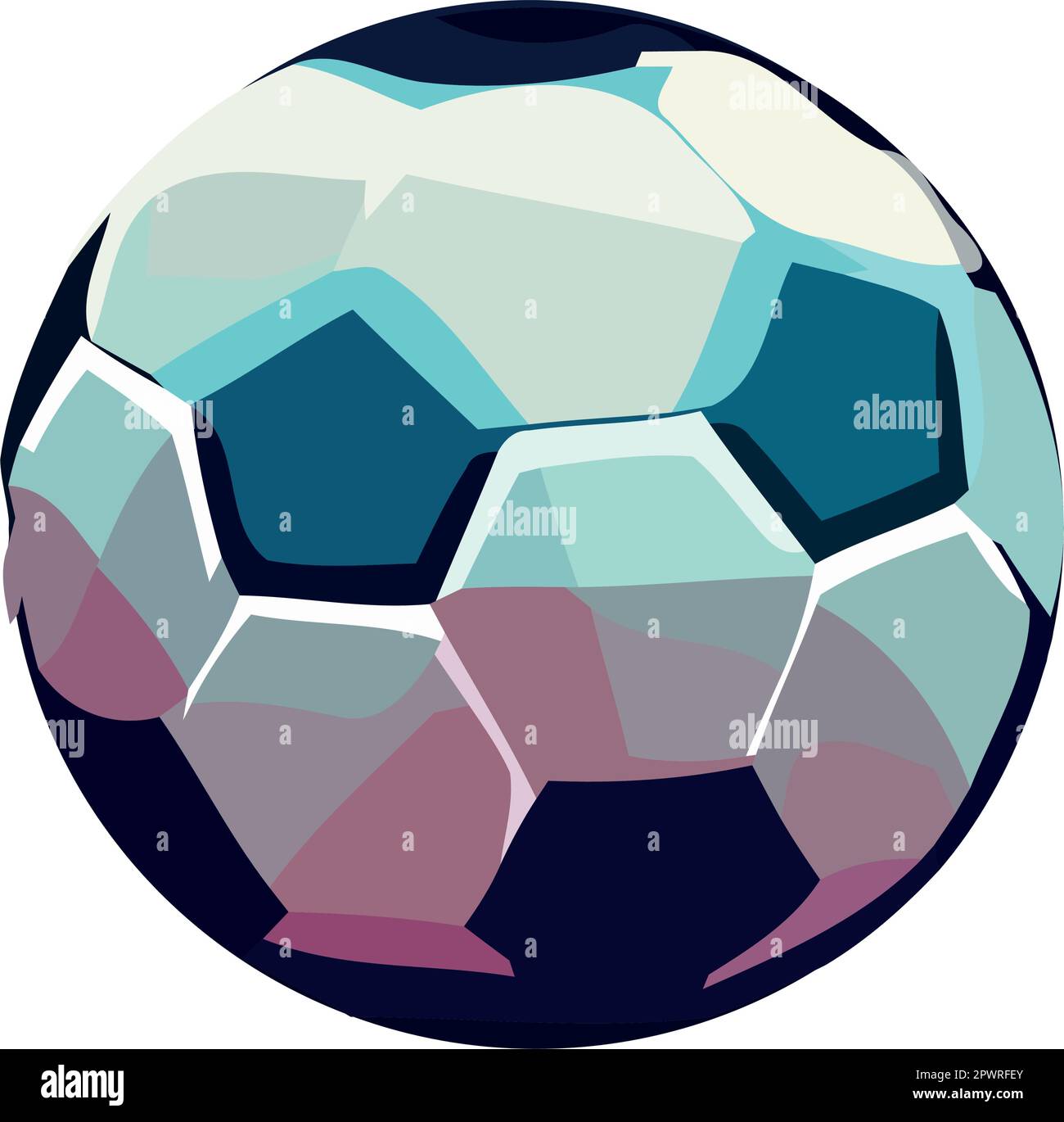 Soccer ball symbolizes success in competition games Stock Vector Image ...