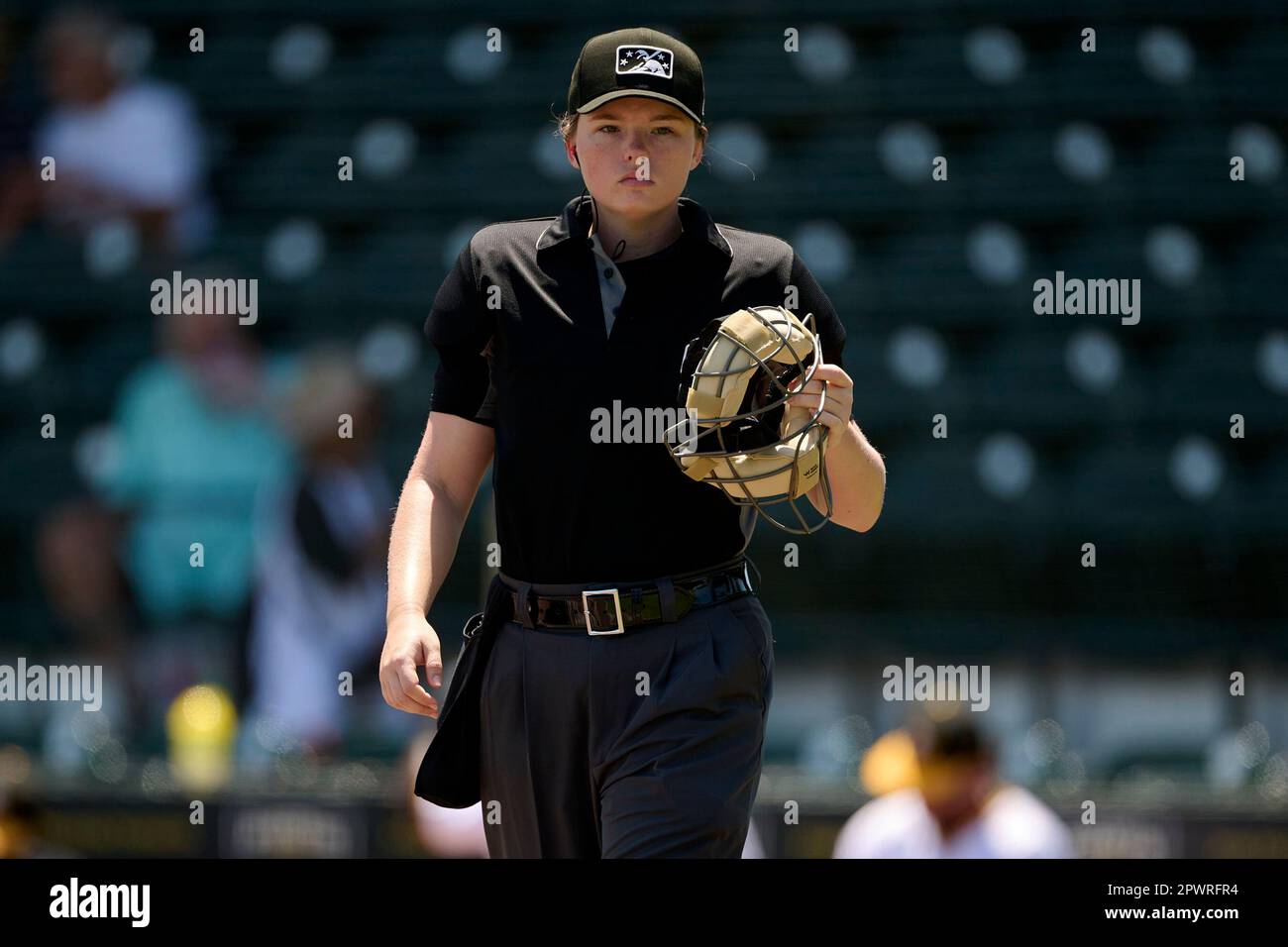 Home plate umpire Isabella Robb during an MiLB Florida State League ...