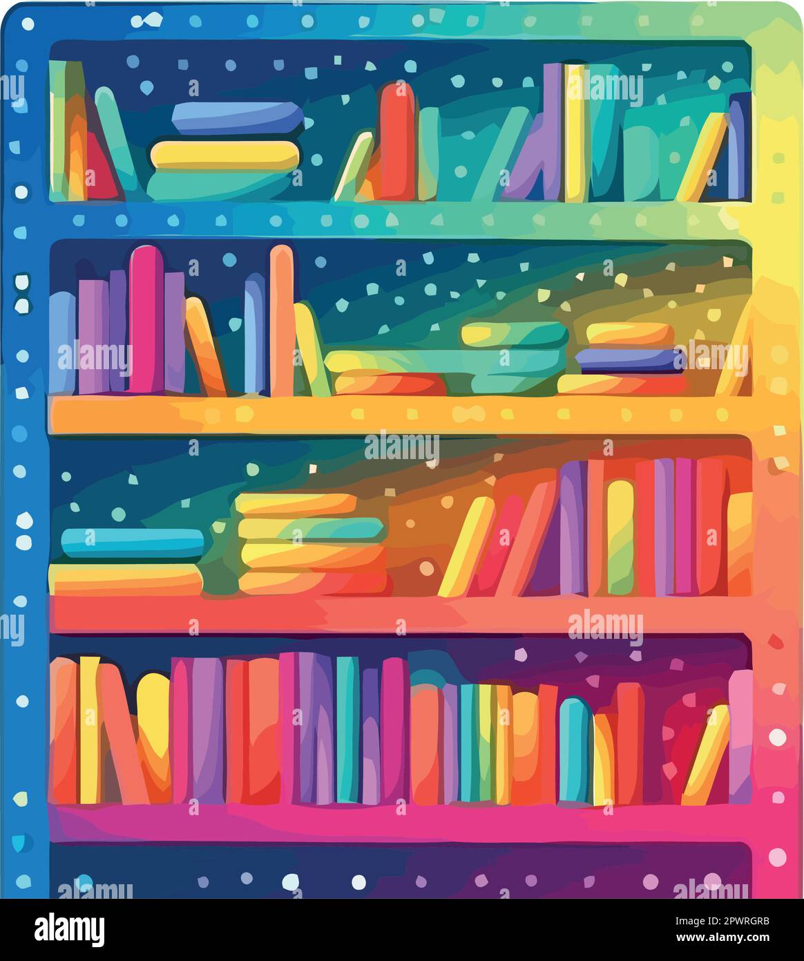 books modern bookshelf backdrop Stock Vector Image & Art - Alamy