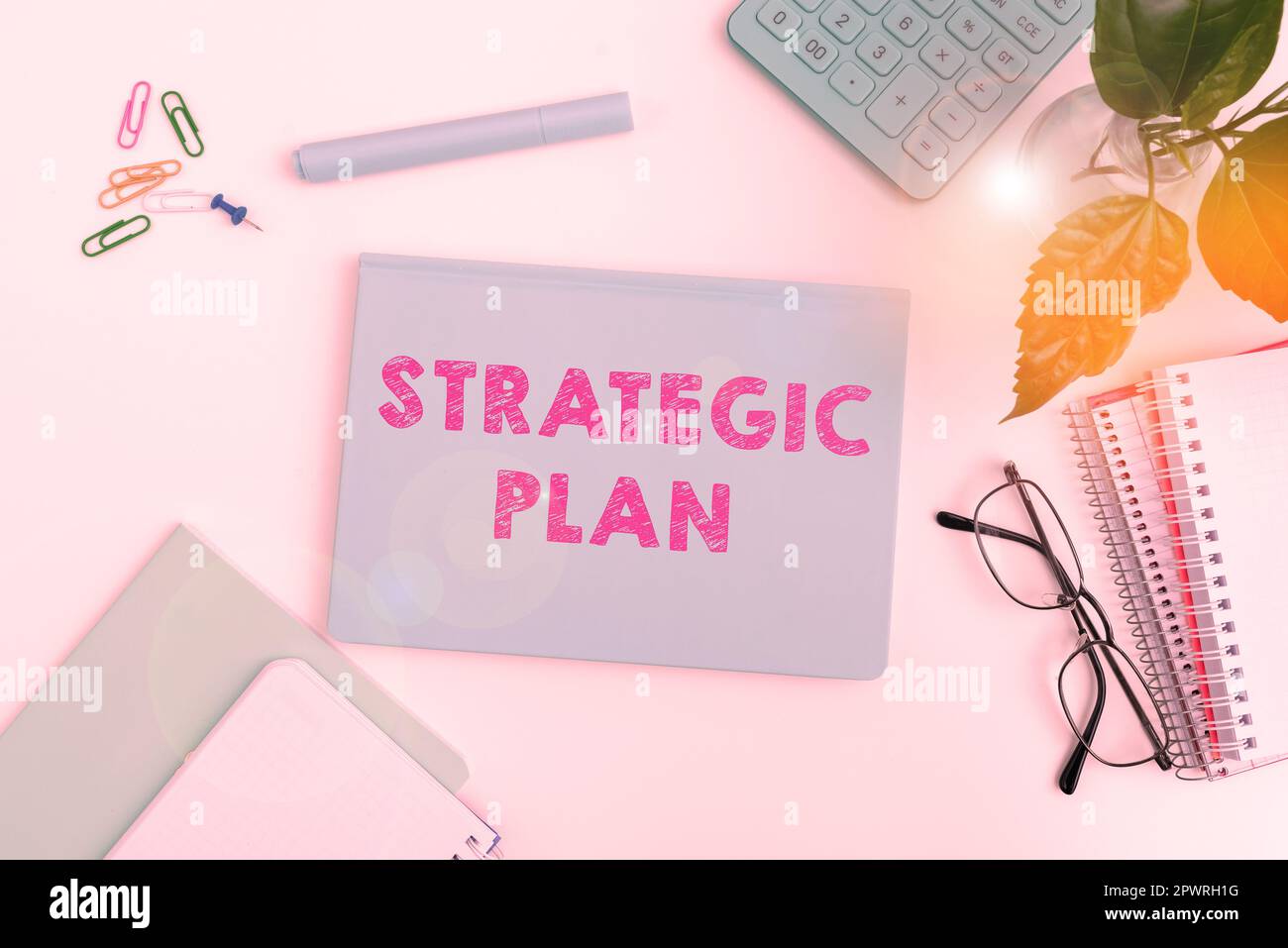 Inspiration showing sign Strategic Plan, Concept meaning A process of ...