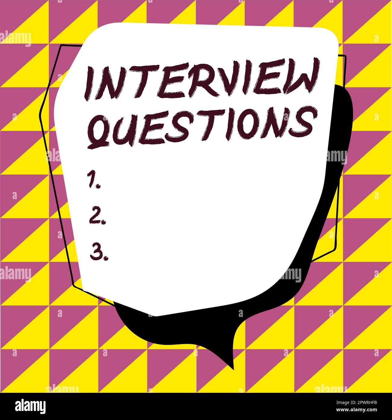 Writing displaying text Interview Questions, Conceptual photo Typical ...