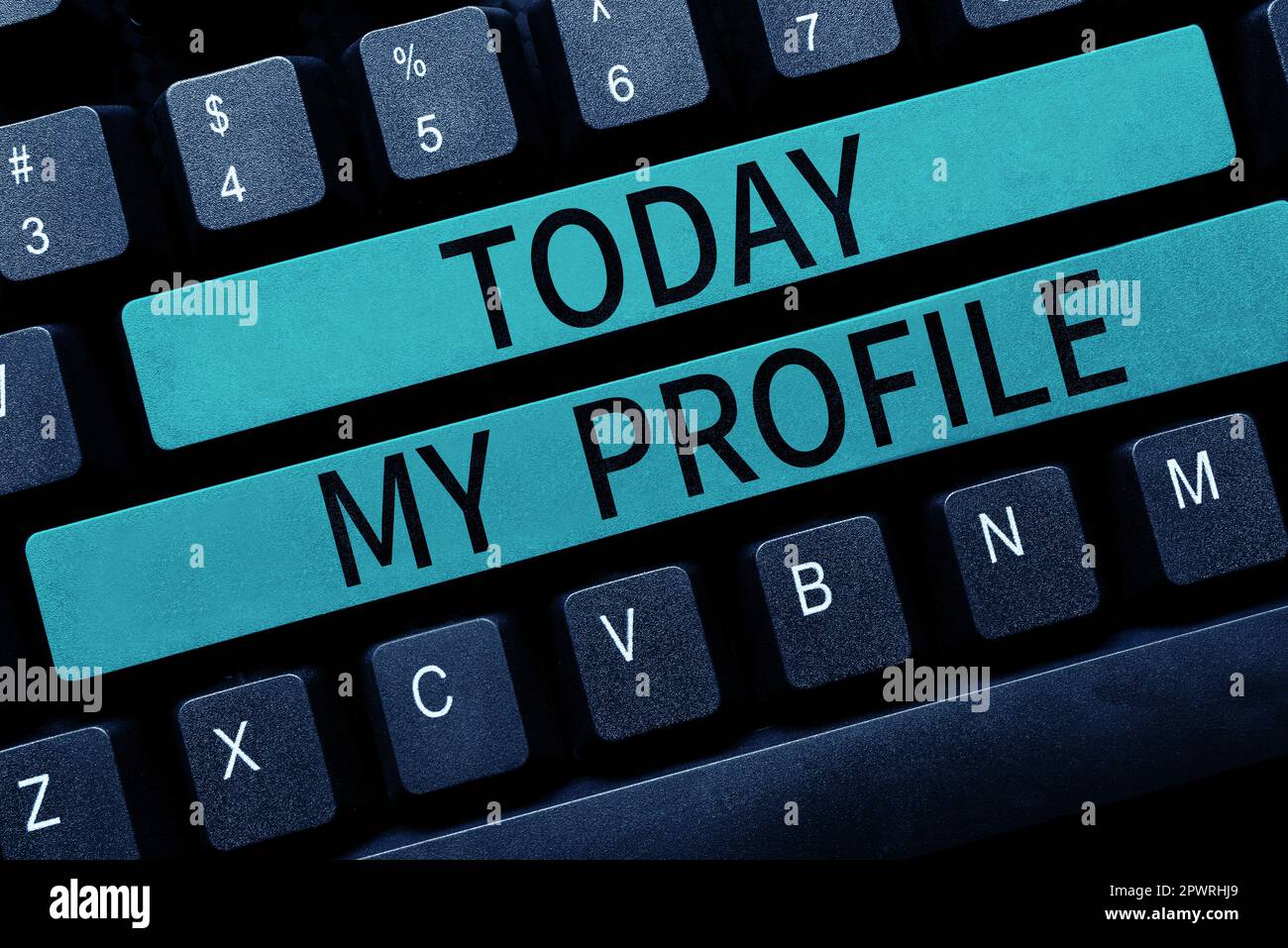 Conceptual display My Profile, Internet Concept record of your personal ...